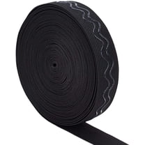 5 Yards Silicone Elastic Gripper 1.2 Inch Non-Slip Black Stretch ...