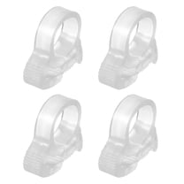 Uxcell 20 Pcs Plastic Hose Clamps, 5/32 Inch Heavy Duty Speedy Double ...