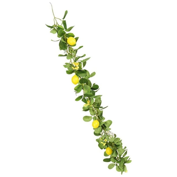 Maoww Artificial Lemon Garland Wedding Garden Decoration Hotel Leaf ...