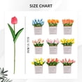 10Pcs 35Cm/13.77 Inch Valentine'S Day Artificial Flowers Real Pu Tulips ...