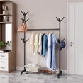 Simple and Stylish Floor Standing Independent Coat Rack, 66.3 Inch High ...