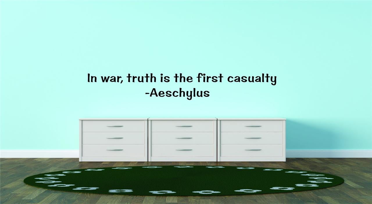 Design With Vinyl In War, Truth Is The First Casualty Artwork The ...