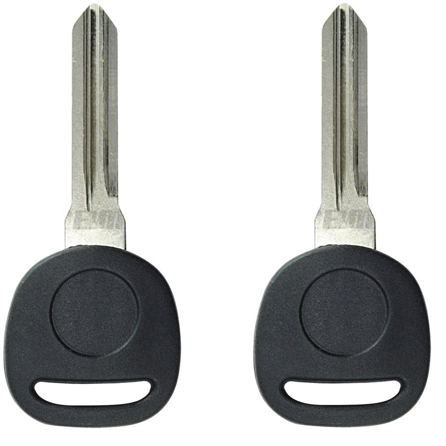 2 PACK KeylessOption Replacement Uncut Transponder Chip Key Blank ...