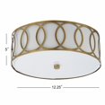 Aria 2-Light 12.25" Metal LED Flush Mount, Chrome - Walmart.com