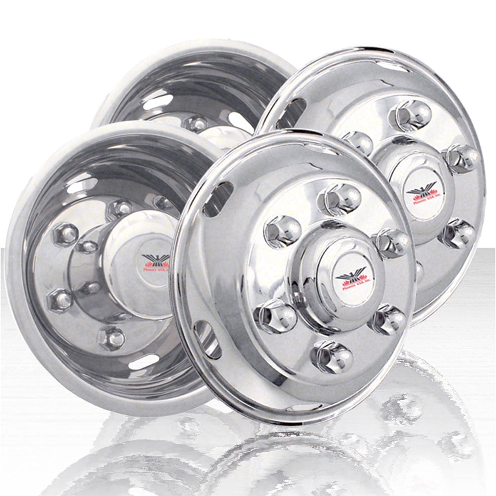 Set of Four 16" Stainless Wheel Simulators for 90-06 Isuzu N-Series NPR ...