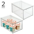 mDesign Stackable Kitchen Storage Bin, Pull-Out Drawer, Cabinet ...