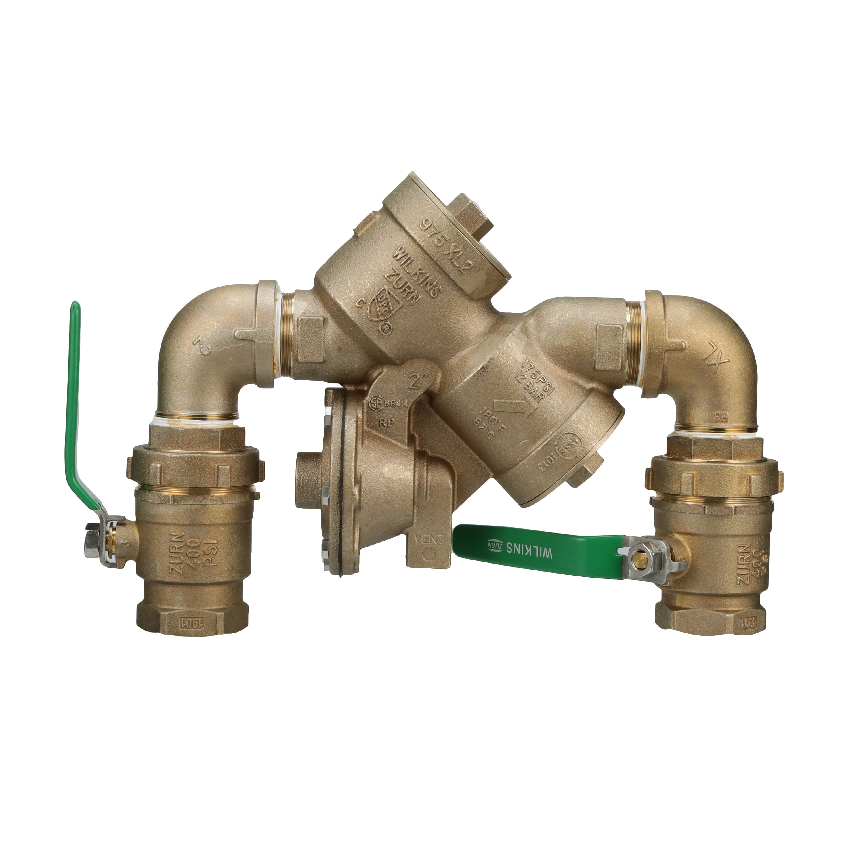 2" 975XL2 Reduced Pressure Principle Backflow Preventer with street ...