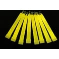 DirectGlow 6 Ct Yellow Jumbo 6 Inch Safety Glow Sticks Bright Neon ...