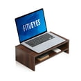 FITUEYES Computer Monitor Stand Clamp Desk TV Shelf Risers 16.7 inch 2 ...