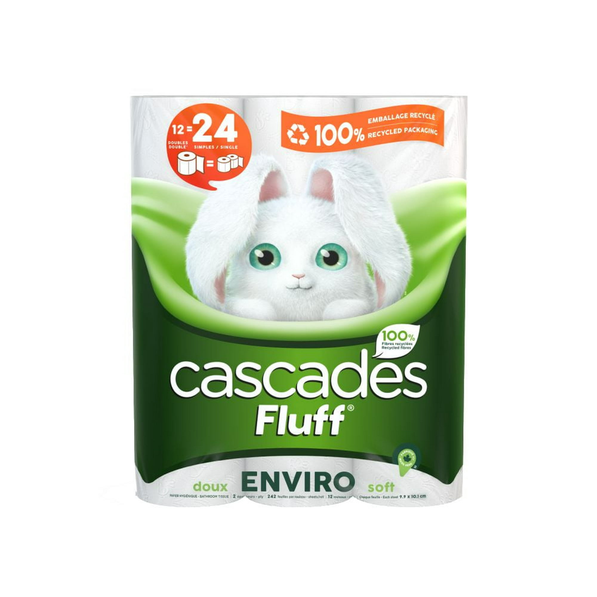 Click here for Cascades Fluff Enviro Toilet Paper  2-Ply  242 She... prices