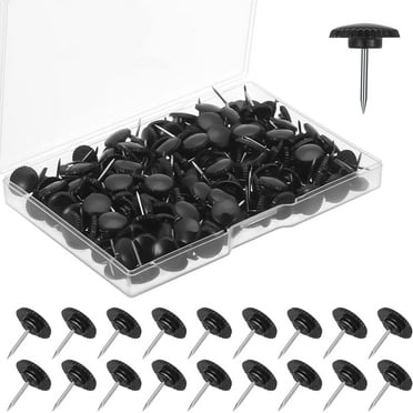 50 PCS Clear Push Pins, Office Supplies Clear Thumb Tacks for Wall ...