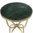 Butler Specialty Company Hager 16 in. W Round Marble Side Table - Green ...