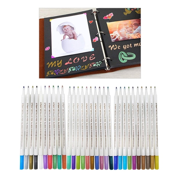 30pcs/set Assorted Glitter Marking Pen Set Premium Drawing Diary ...