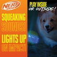 Nerf Dog LED Light Up Dental Spikes Squeaky Ball for Dogs, 2.7 inch ...