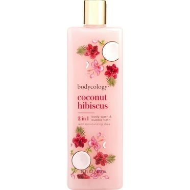 Bodycology 2in1 Body Wash & Bubble Bath, Coconut Hibiscus, 16 fl oz ...