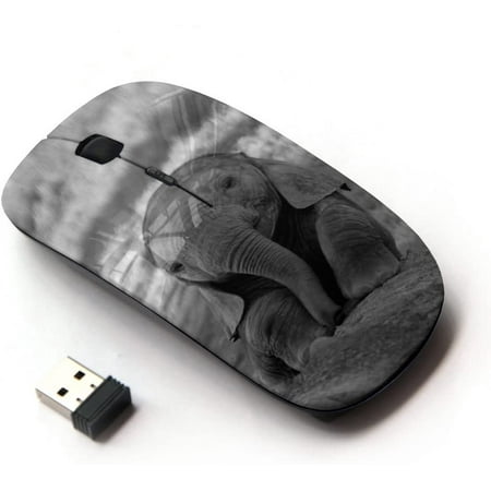 Graphic4You Cute Baby Elephant Animal Design Ergonomic Wireless Mouse ...