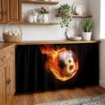 Cabinet Curtain 28''W x 51''L, Billiards Under Sink Curtain Drapes ...