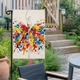 Ballerina Garden Flag 12x18 Inch Colorful Dress Dynamic Splashes Double ...