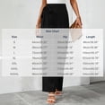 Cagogo Women Plus Size Wide Leg High Waisted Flowy Pants Solid Elegant ...