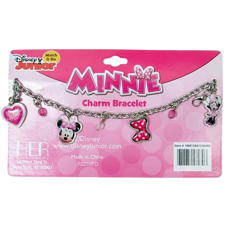 Disney Minnie Mouse Girls Charm Bracelet - Walmart.com