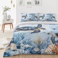 California King Size Duvet Cover 4 Piece Bedding Set Ocean Life Sea ...