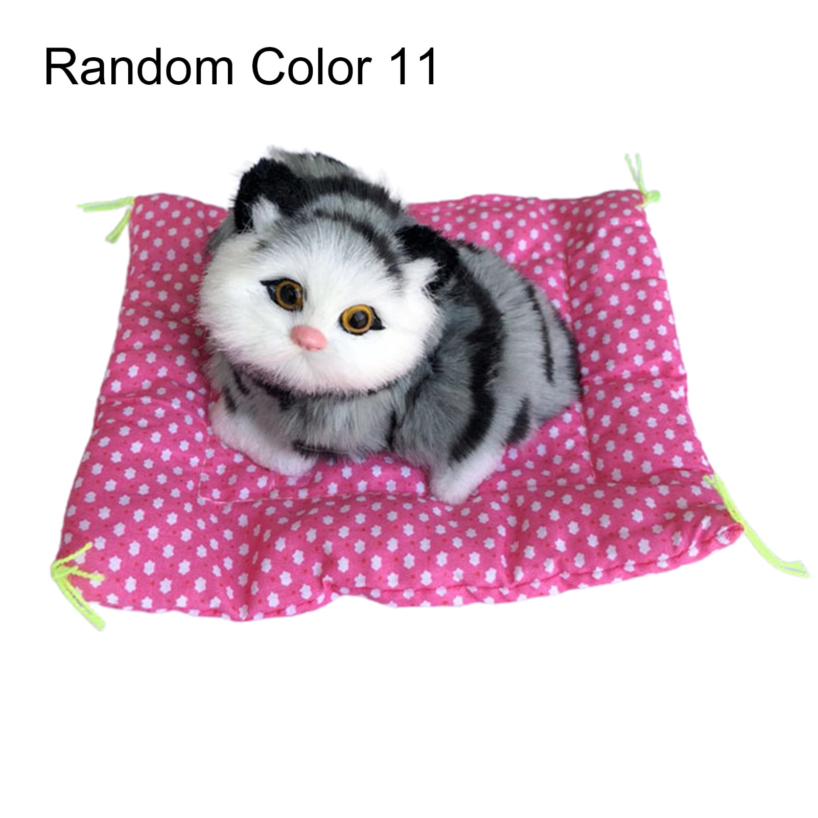 Simulation Mini Cat Cloth Pad Plush Cats - Walmart.com