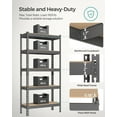 5-Tier Storage Shelves, Set of 2 Garage Storage, Boltless Assembly ...
