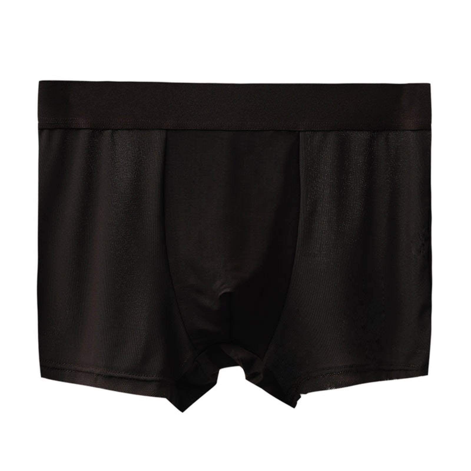 Mens Underwear Clearance Ice Silk Thin Style Traceless Boxers Business ...
