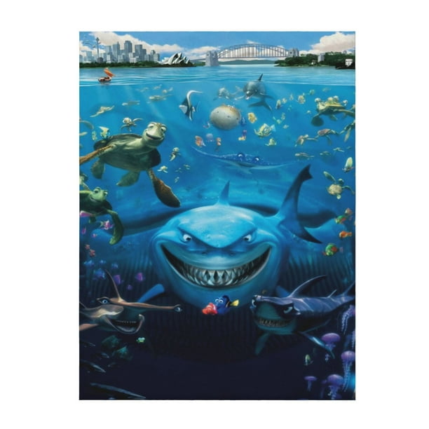 Manta de felpa suave y cómoda de Buscando a Nemo, manta de felpa ligera ...