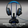 ENHANCE 3-In-1 Headset Stand with Mouse Bungee 2 USB Ports RGB LED ...