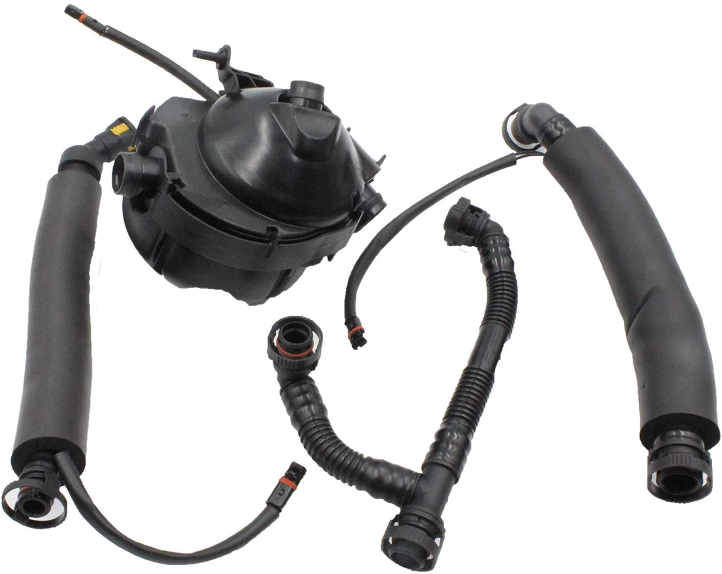 Bapmic 11157522931 Crankcase Vent Valve Oil Separator w/Breather Hose ...