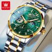 OLEVS Men's Chronograph Business Dress Watch, Quartz, Stainless Steel ...