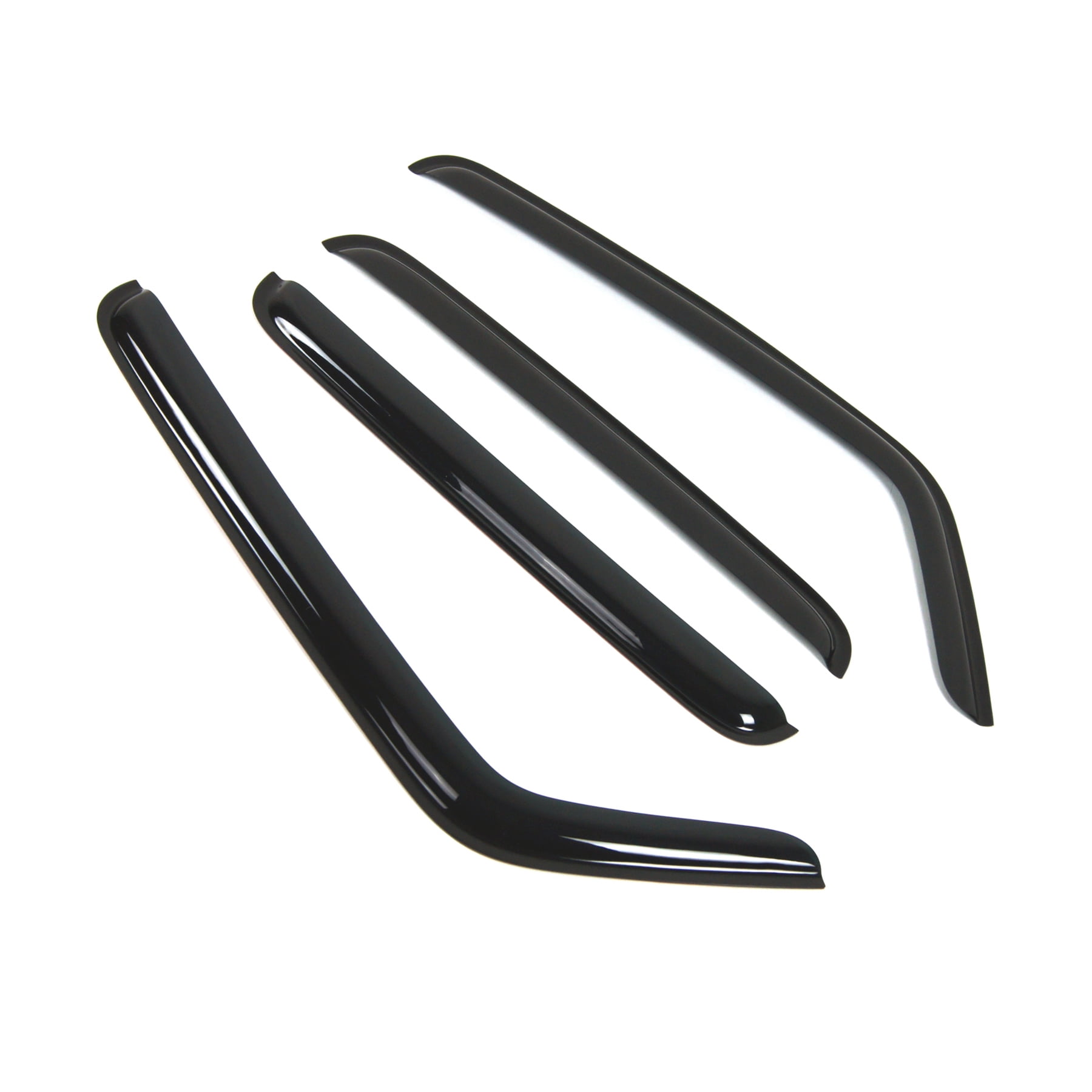 TuningPros Outside Mount Window Visor Deflector Smoke Tinted 4 Pcs Set ...