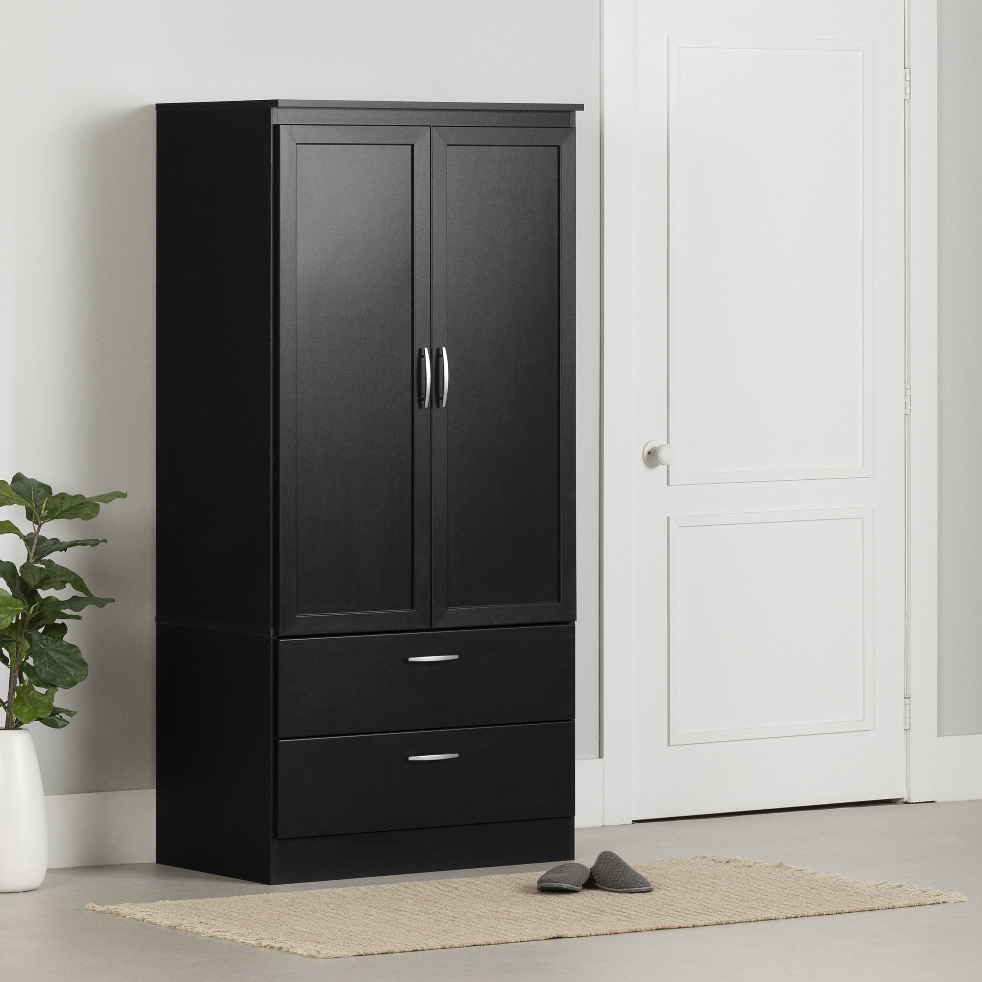 Click here for South Shore Acapella Wardrobe Armoire  In Pure Bla... prices