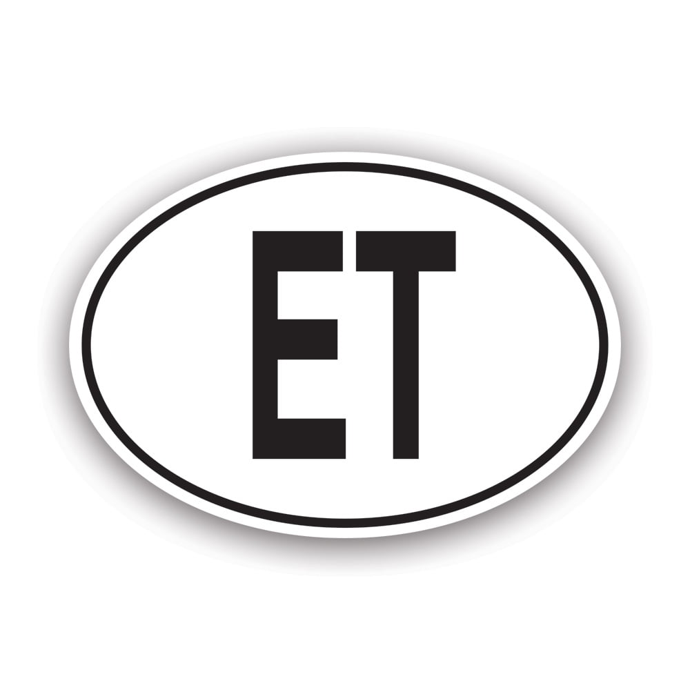 ET Egypt Country Code Oval Sticker Decal Self Adhesive Vinyl et-egypt-country-code-oval-sticker-decal-self-adhesive-vinyl