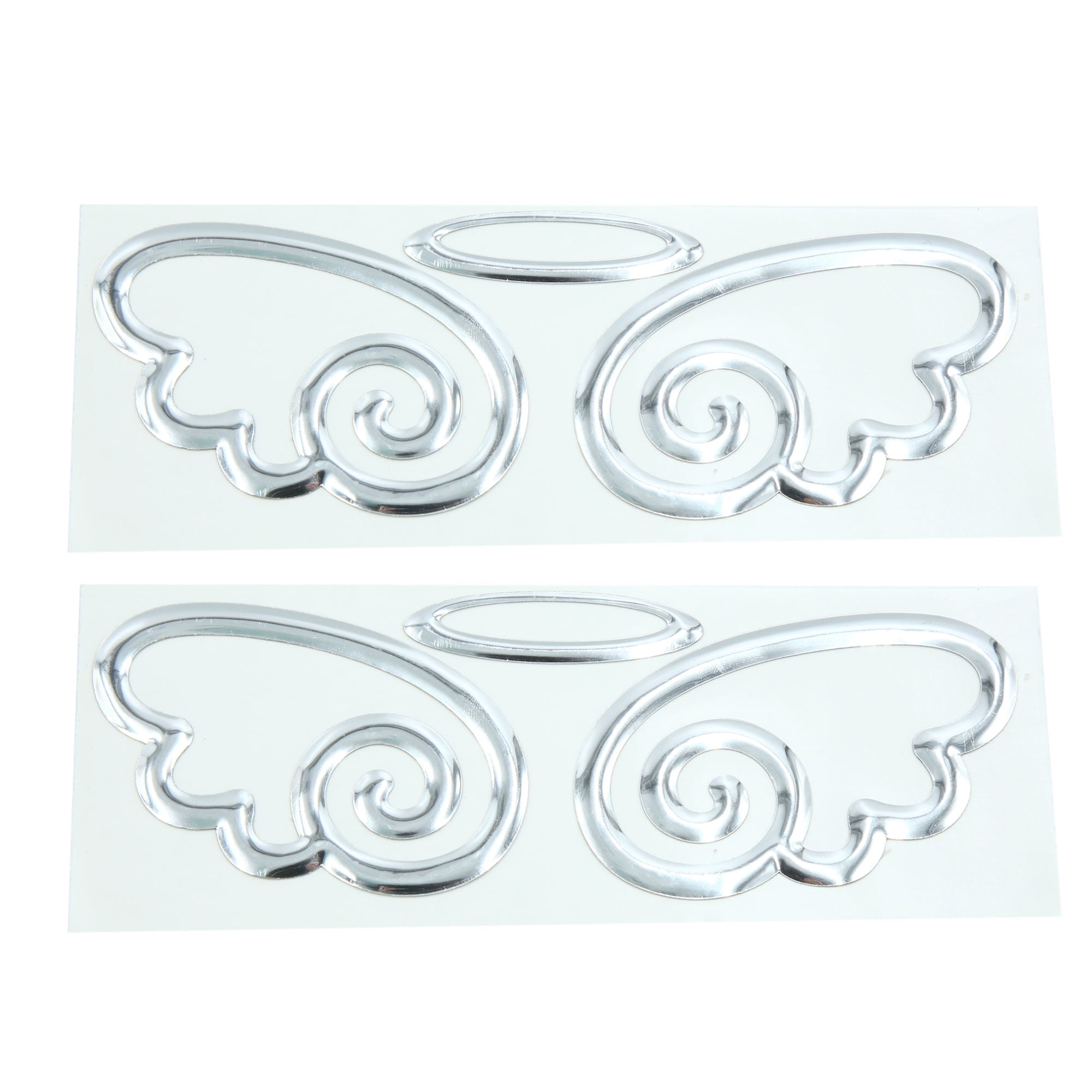 Click here for Unique Bargains 2pcs Silver Tone Angel Round Wings... prices