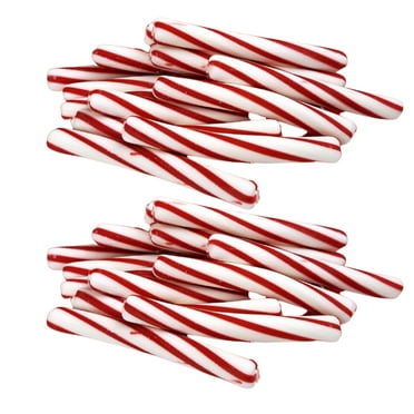 Red and White Peppermint Flavor Mini Candy Canes 240 Count Box ...