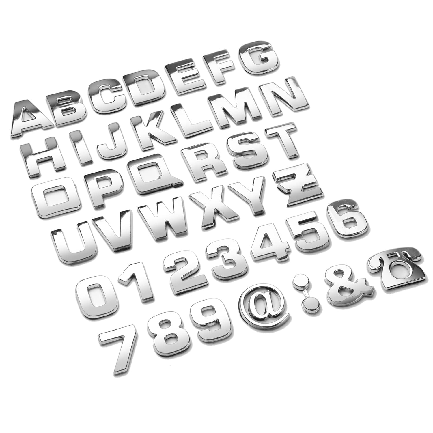 40 Pcs Car Emblem Letters Sticker Tone Metal Alphabet Number Badge 3D 40-pcs-car-emblem-letters-sticker-tone-metal-alphabet-number-badge-3d