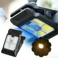 Human Body Sensing Solar Clip Lamp Wall Light Waterproof Warm White LED ...
