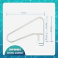 Saftron Swimming Pool Handrails, 54"x32" Cross Braced 3 Bend In-Water ...