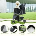 3 Wheels Pet Stroller for Small Dogs and Cats – Foldable Dog Stroller ...