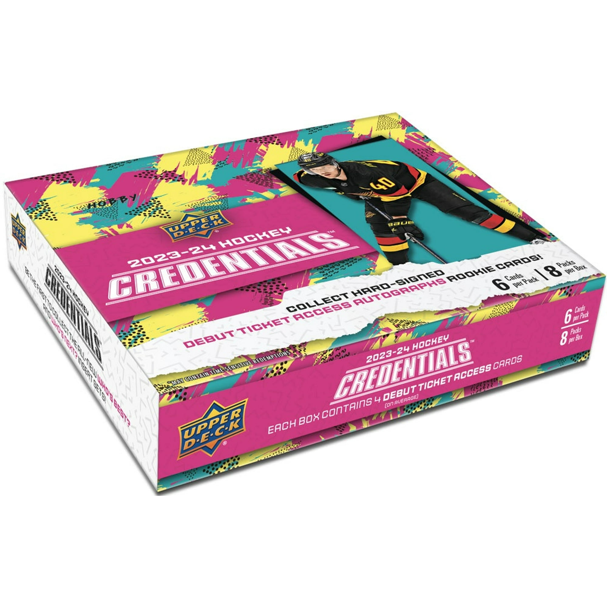 Click here for 2023/24 Upper Deck Credentials Hockey Hobby Box prices