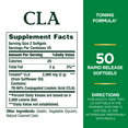 Nature's Bounty CLA Tonalin Softgels, 1000 Mg, 50 Ct - Walmart.com