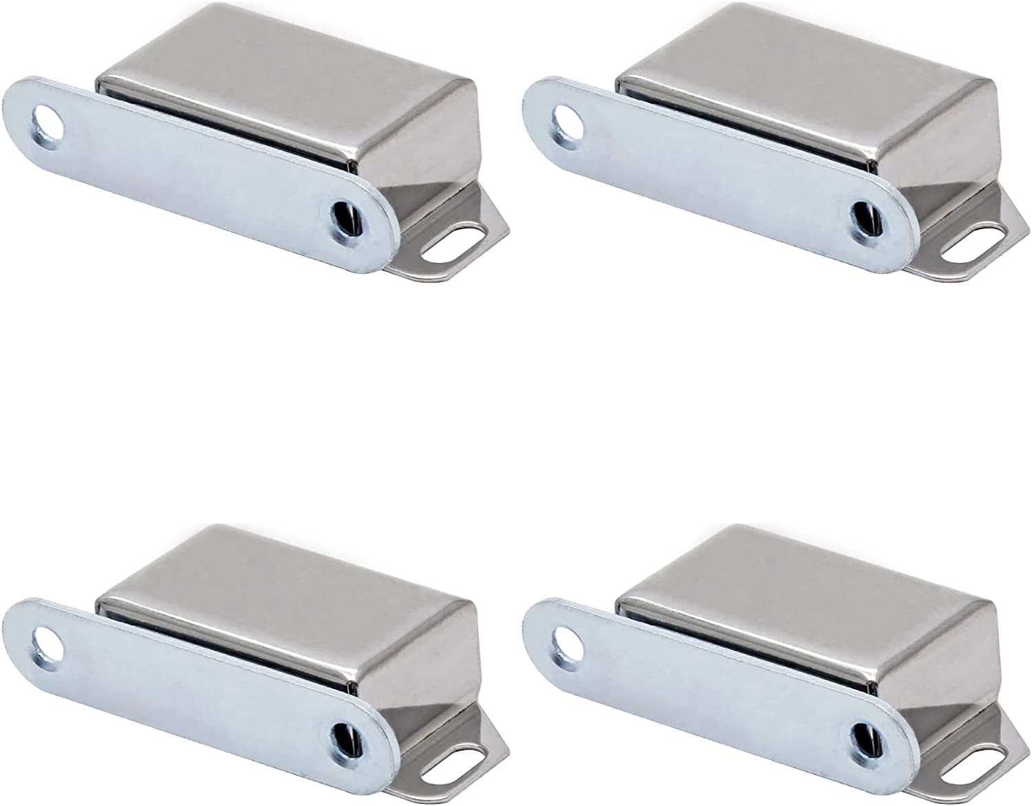 Magnetic Door Catch, 20 lbs Stainless Steel Cabinet Closer, Silver ...