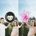 Gender Reveal Butterfly Confetti Powder Cannon And And Confetti Balloon