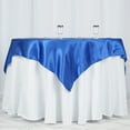 BalsaCircle 60" x 60" Royal Blue Square Satin Table Overlays Wedding ...