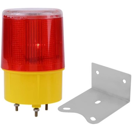 Solar Warning Lights, Red LED Powered Emergency Strobe Warning Light ...