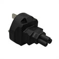 Strhowill 10 PCS UK to C5 Plug Adapter | 3-Pin British Plug to C5 ...