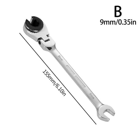 Flexible Head Ratchet Spanner Combination-Wrench Metric BEST 15mm To ...