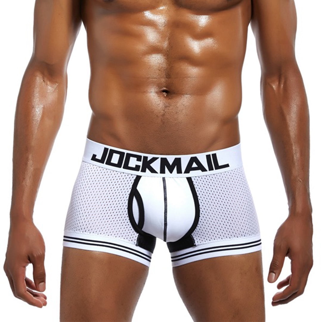 Mizok Mens Jockstrap Underwear Sexy Elastic Mesh Breathable Jock Strap